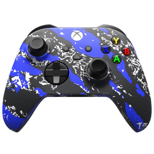 Blue Splatter – Xbox Series X | One S – Custom Controller – Controller Chaos