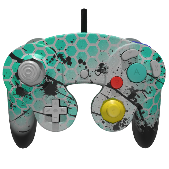 Emerald Hex – Gamecube – Custom Controller | Controller Chaos