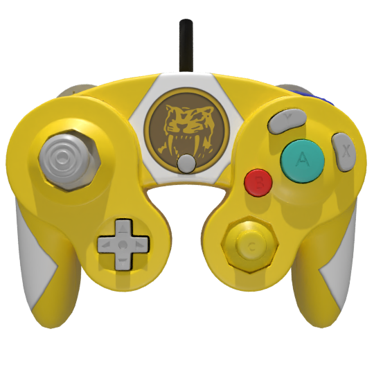 Morphin Time Yellow – Gamecube – Custom Controller – Controller Chaos
