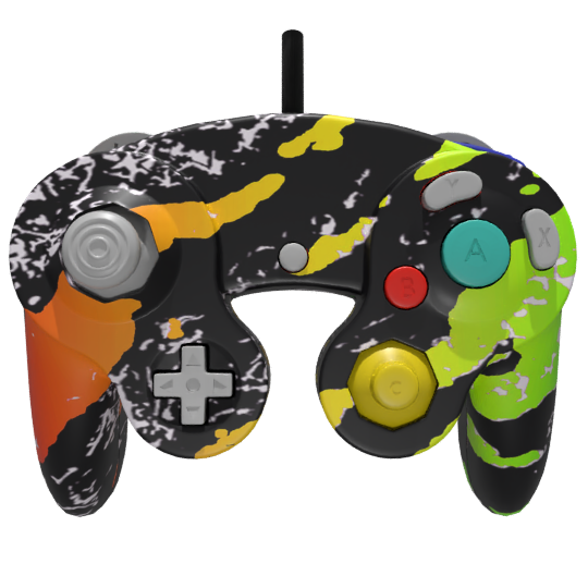 Rasta Splatter – Gamecube – Custom Controller | Controller Chaos
