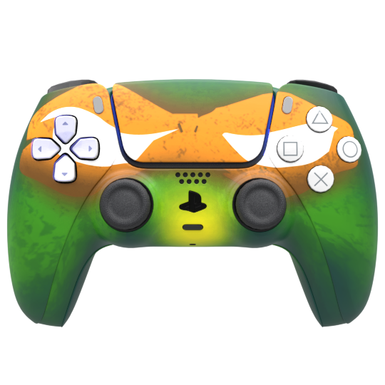 Turtle Power Mikey – PS5 – Custom Controller – Controller Chaos