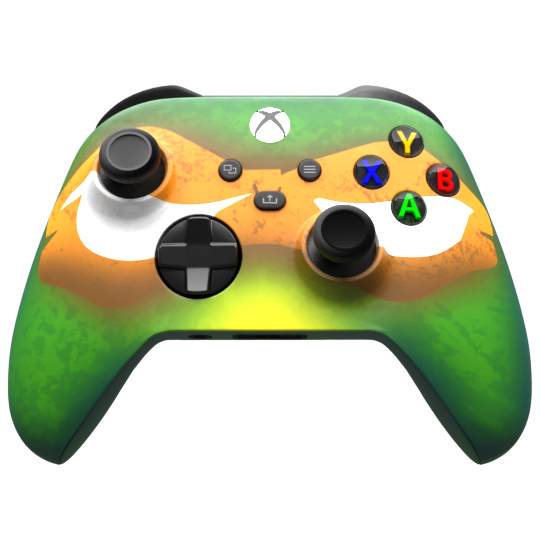 Turtle Power Mikey – Xbox Series X | One S – Custom Controller – Controller Chaos