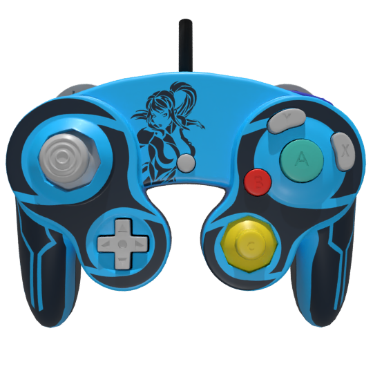 Zero Suit Samus – Gamecube – Custom Controller | Smash Brothers Ultimate | Controller Chaos
