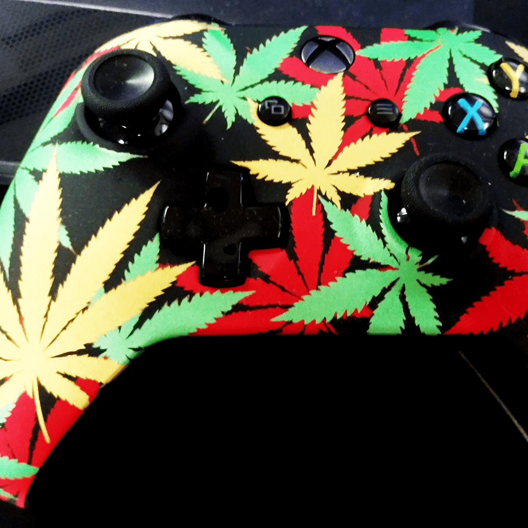 Rasta Kush Camo – Switch Joy-Con – Custom Controller |Controller Chaos