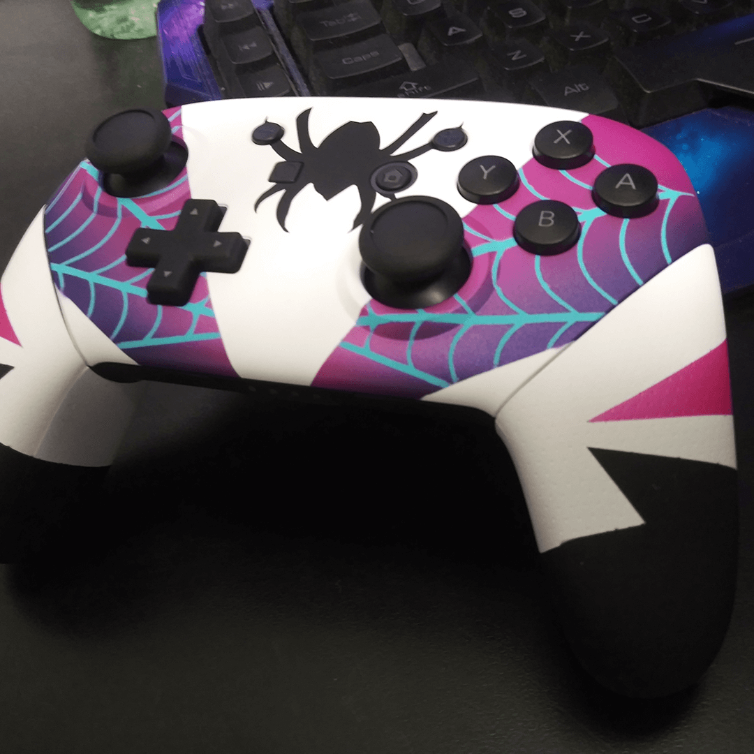 Spider Gwen – Switch Pro – Custom Controller | Controller Chaos