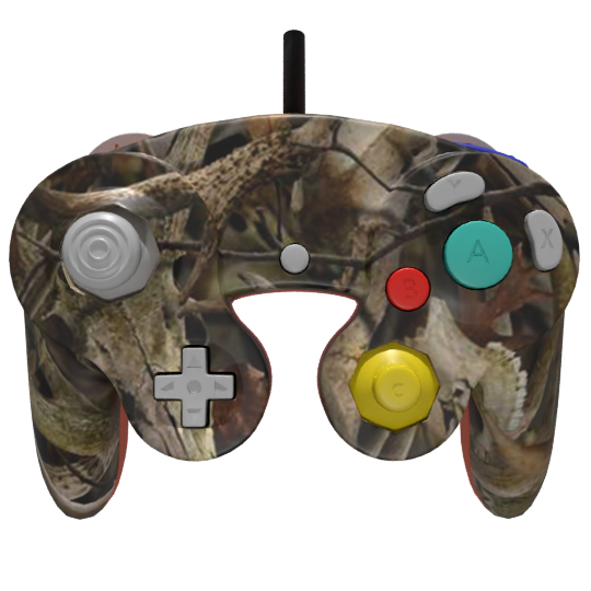 Big Game – Gamecube – Camo Custom Controller | Controller Chaos