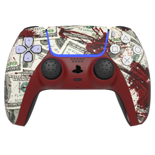 Blood Money – PS5 – Custom E Sports Controller | Controller Chaos