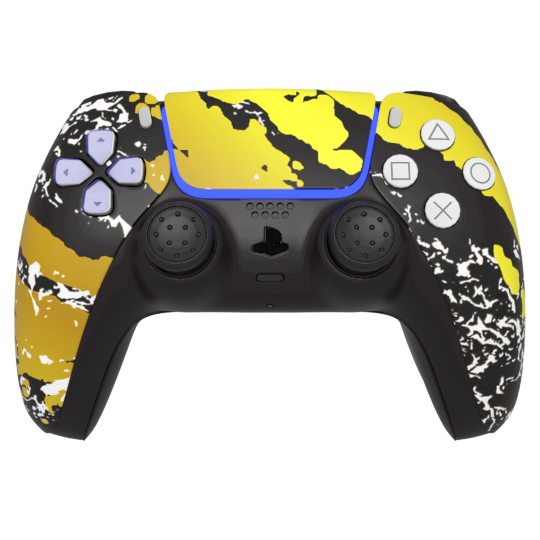 Chrome Gold Splatter – PS5 – Custom E Sports Controller | Controller Chaos
