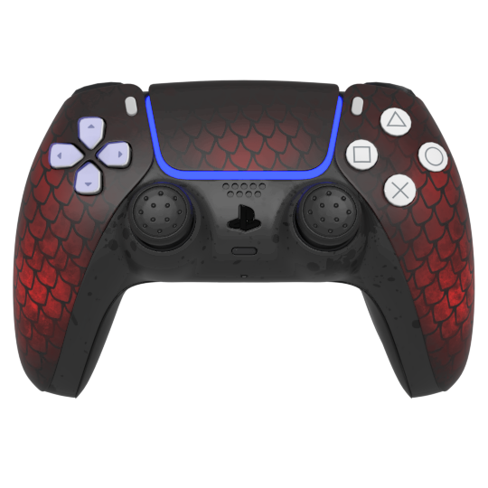 Fire Dragon – PS5 – Custom E Sports Controller | Controller Chaos