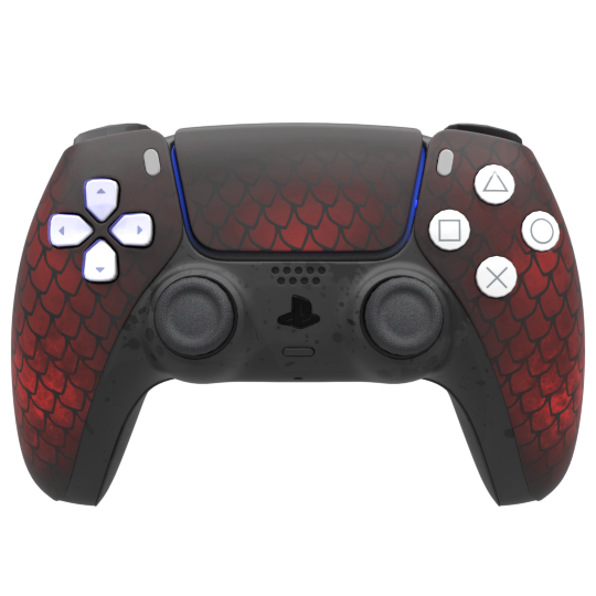 Fire Dragon – PS5 – Custom Controller | Controller Chaos