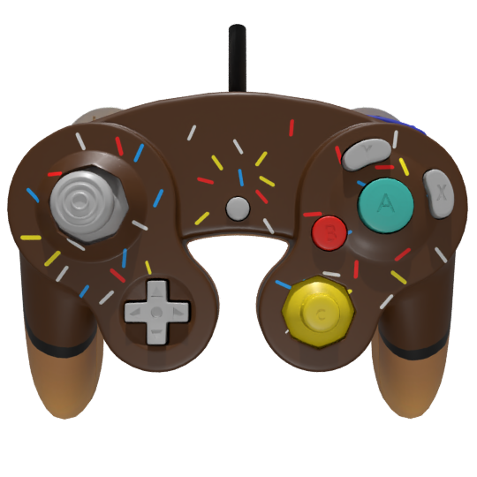 Glazed Fresh Chocolate Donut – Gamecube – Custom Controller ...