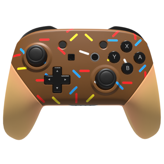 Glazed Fresh Chocolate Donut – Switch Pro – Custom Controller ...