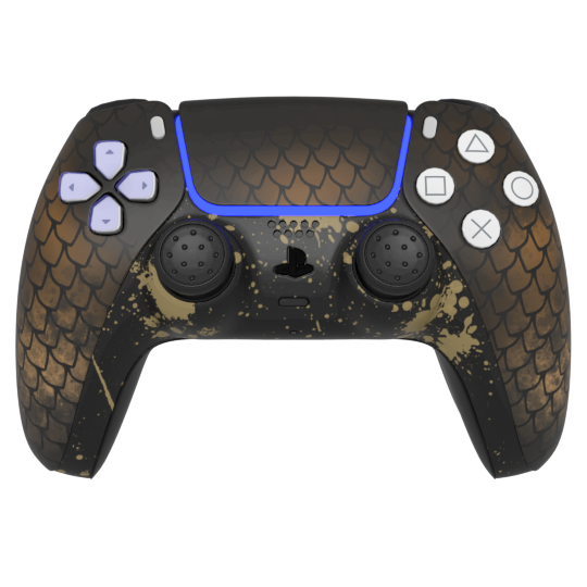 Golden Dragon – PS5 – Custom E Sports Controller | Controller Chaos