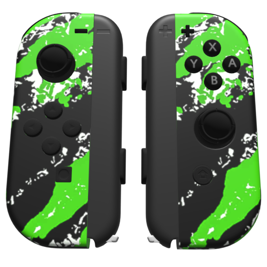 Green Splatter – Switch Joy-Con – Custom Controller | Controller Chaos