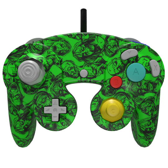Green Zombies – Gamecube – Custom Controller | Controller Chaos