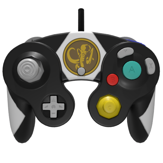 Morphin Time Black – Gamecube – Custom Controller – Controller Chaos