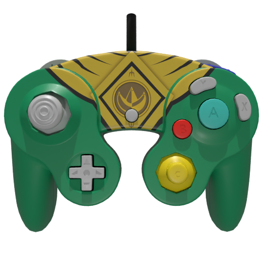 Morphin Time Green – Gamecube – Custom Controller – Controller Chaos