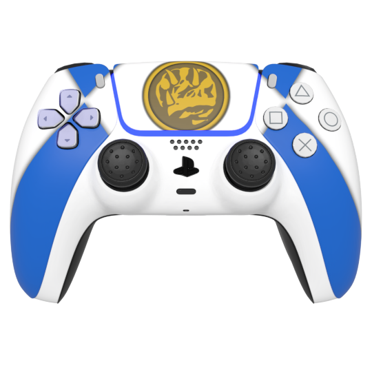 Morphin Time Blue – PS5 – Custom E Sports Controller | Controller Chaos
