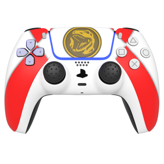 Morphin Time Red – PS5 – Custom E Sports Controller | Controller Chaos