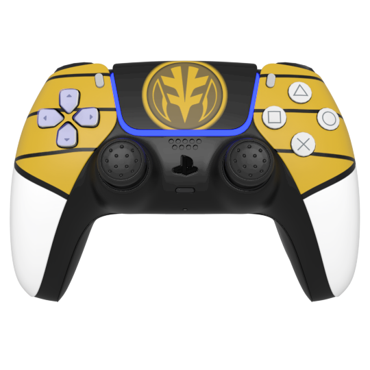 Morphin Time White – PS5 – Custom E Sports Controller | Controller Chaos