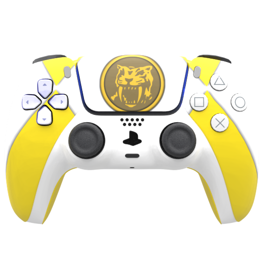 Morphin Time Yellow – PS5 – Custom Controller – Controller Chaos
