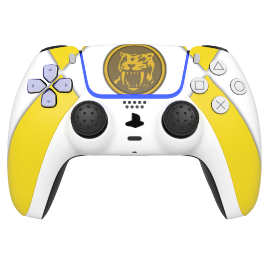 Morphin Time Yellow – PS5 – Custom E Sports Controller | Controller Chaos