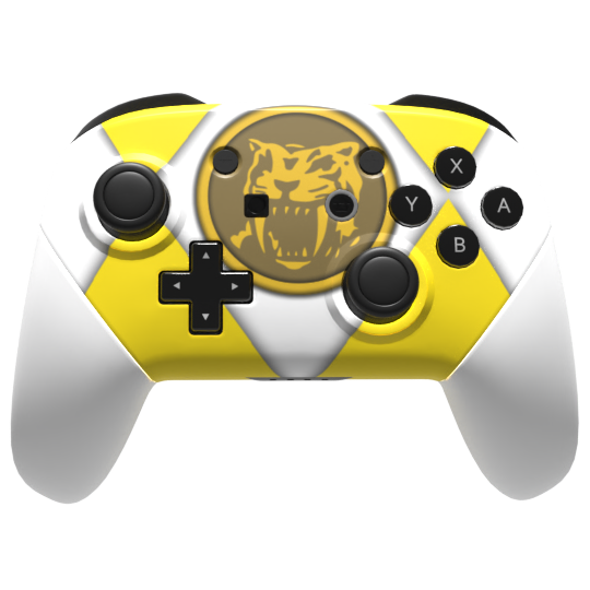 Morphin Time -Yellow – Nintendo Switch Pro – Custom Controller – Controller Chaos