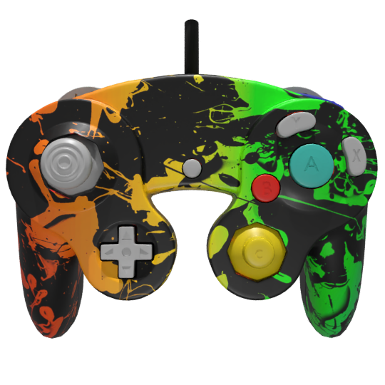 Neon Plunge – Gamecube – Custom Controller | Controller Chaos