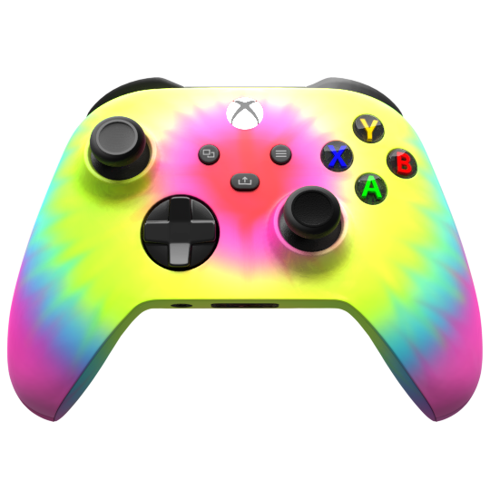 Neon Tie Dye – Xbox Series X | One S – Custom Controller – Controller Chaos