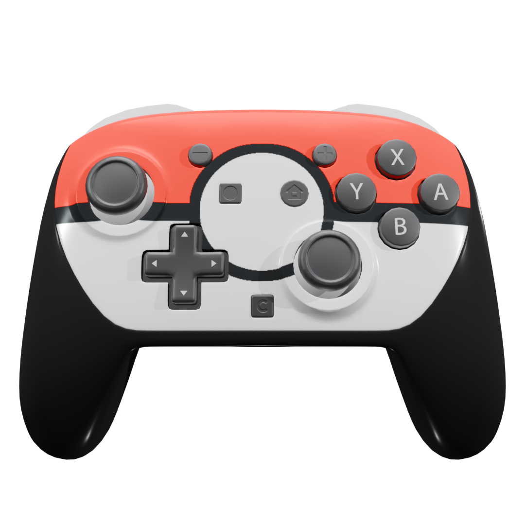 Pokeball – Nintendo Switch Pro 2 – Custom Controller | Controller Chaos