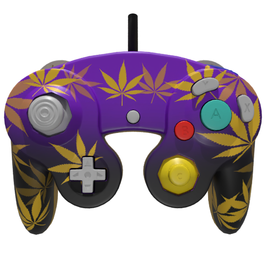 Purple Kush Camo – Gamecube – Custom Controller – Controller Chaos