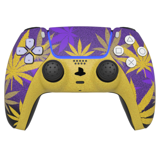 Purple Kush Camo – PS5 – Custom E Sports Controller | Controller Chaos