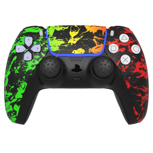 Rasta – PS5 – Custom E Sports Controller | Controller Chaos