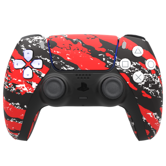 Red Splatter – PS5 – Custom Controller | Controller Chaos Shell Only