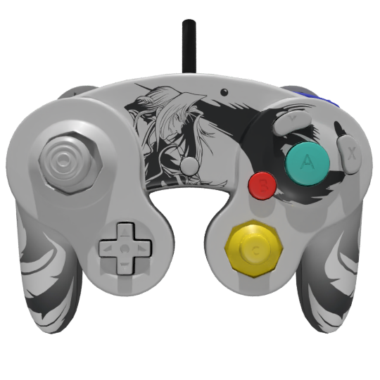 Sephiroth – Gamecube – Super Smash Custom Controller – Controller Chaos
