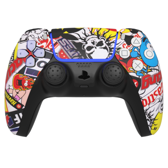 Sticker Junkie – PS5 – Custom E Sports Controller | Controller Chaos