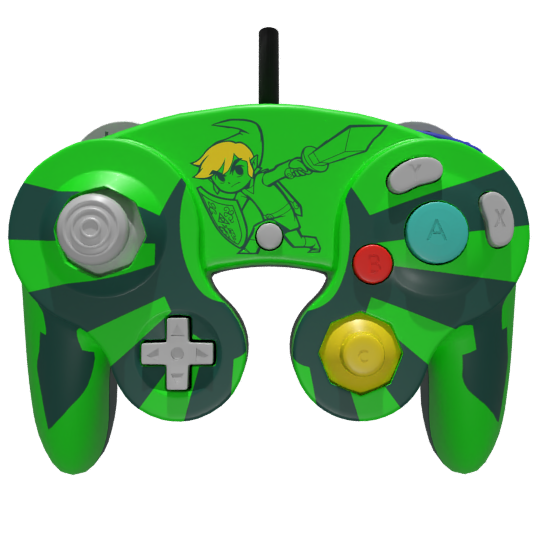 Toon Link – Gamecube – Custom Controller | Smash Brothers Ultimate ...
