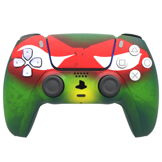 Turtle Power Raph – PS5 – Custom Controller – Controller Chaos