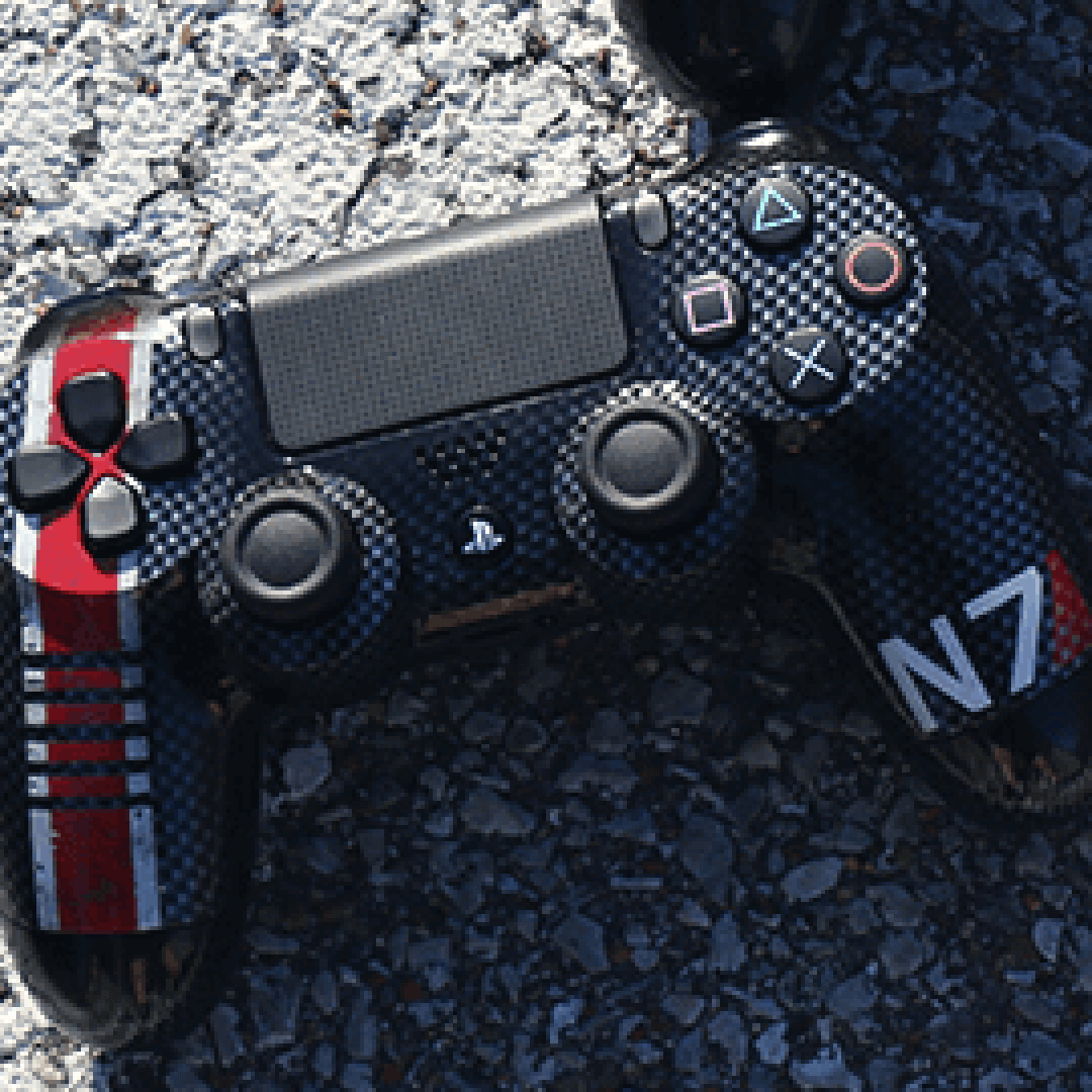 N7 Carbon – PS4 – Custom Controller | Controller Chaos