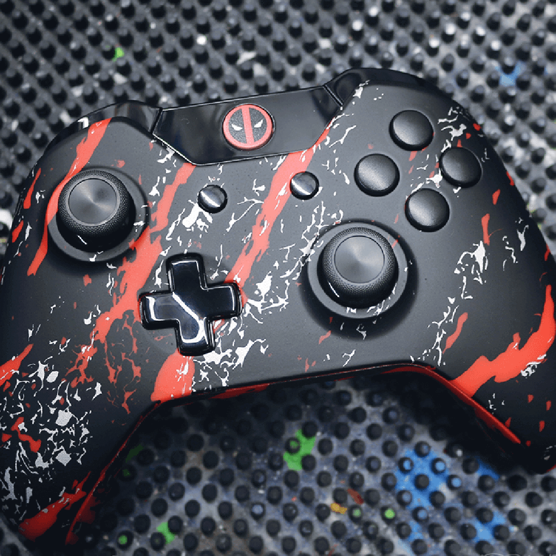 Red Splatter – Xbox Series X | One S – Custom Controller – Controller Chaos