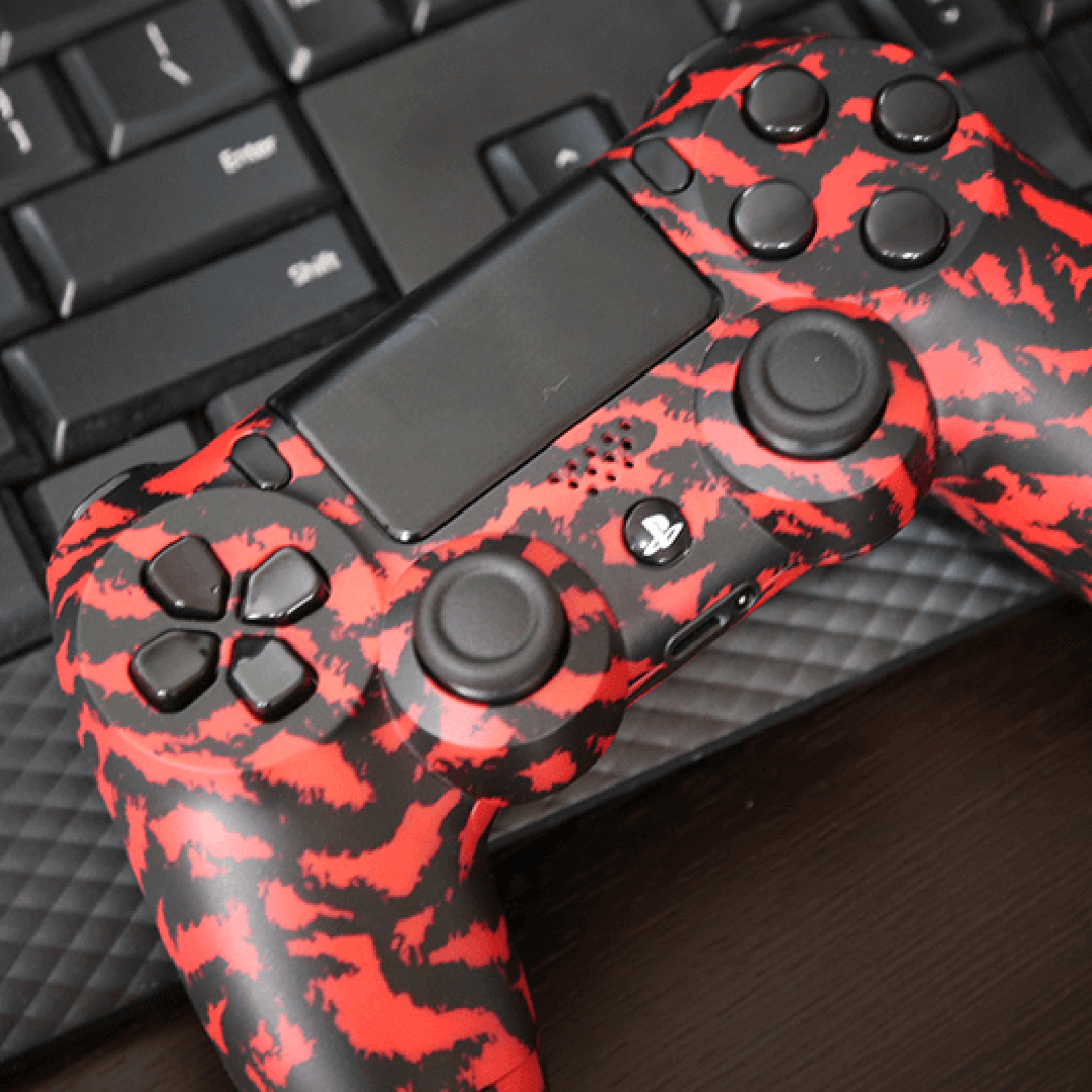 Red Tiger – Xbox One Elite – Custom Controller | Controller Chaos