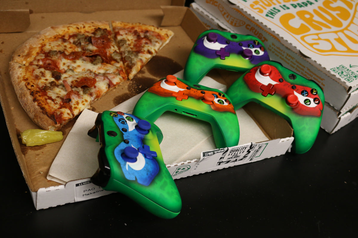 Turtle Power Mikey – Xbox Series X | One S – Custom Controller – Controller Chaos