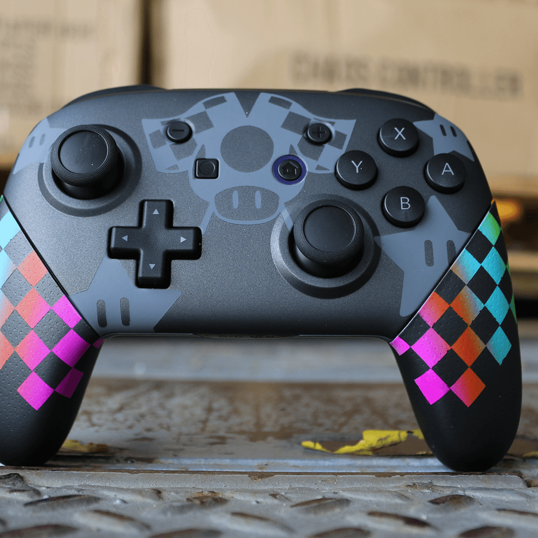 Rainbow Road – Switch Pro – Custom Controller | Controller Chaos
