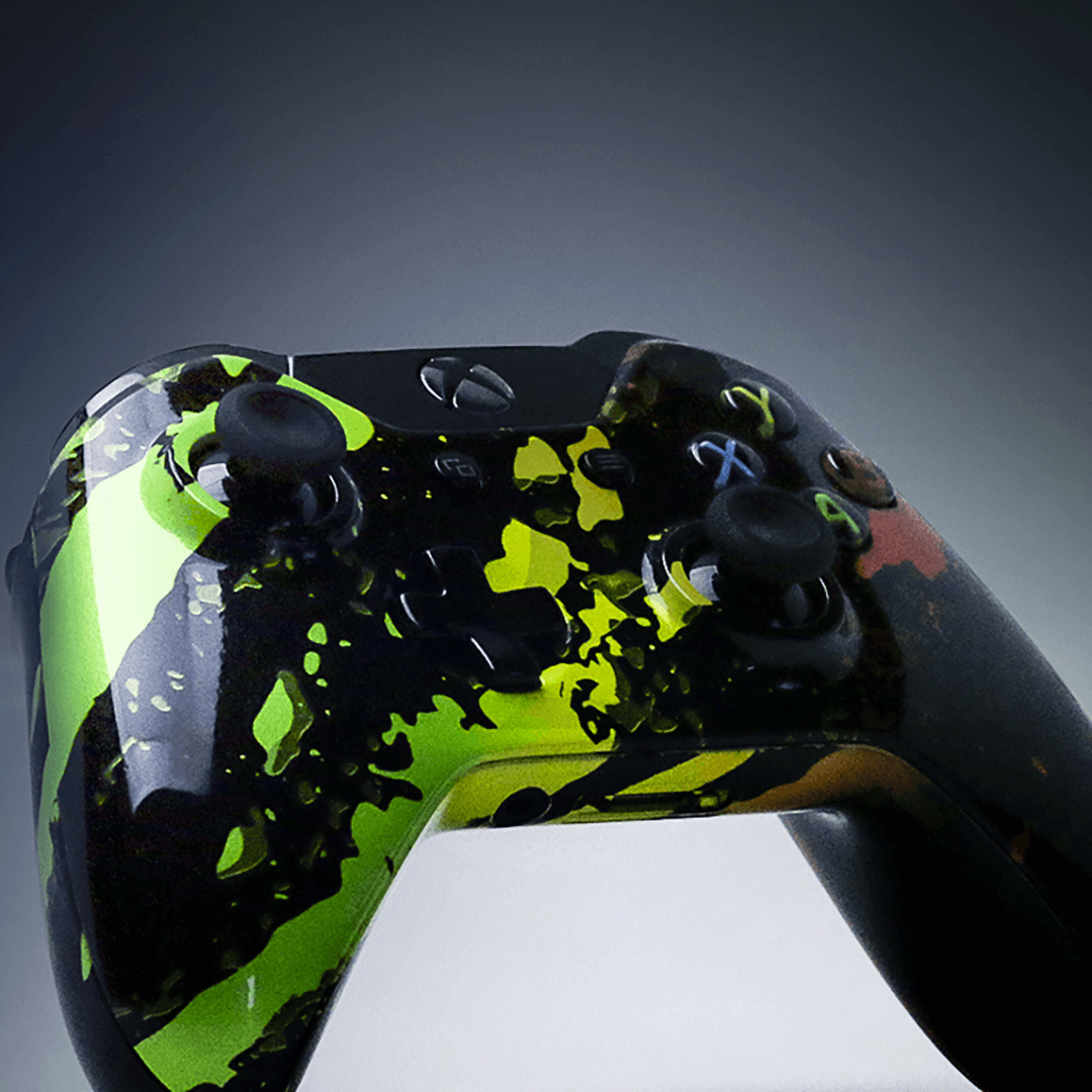 Rasta Splatter – PS4 – Custom Controller | Controller Chaos