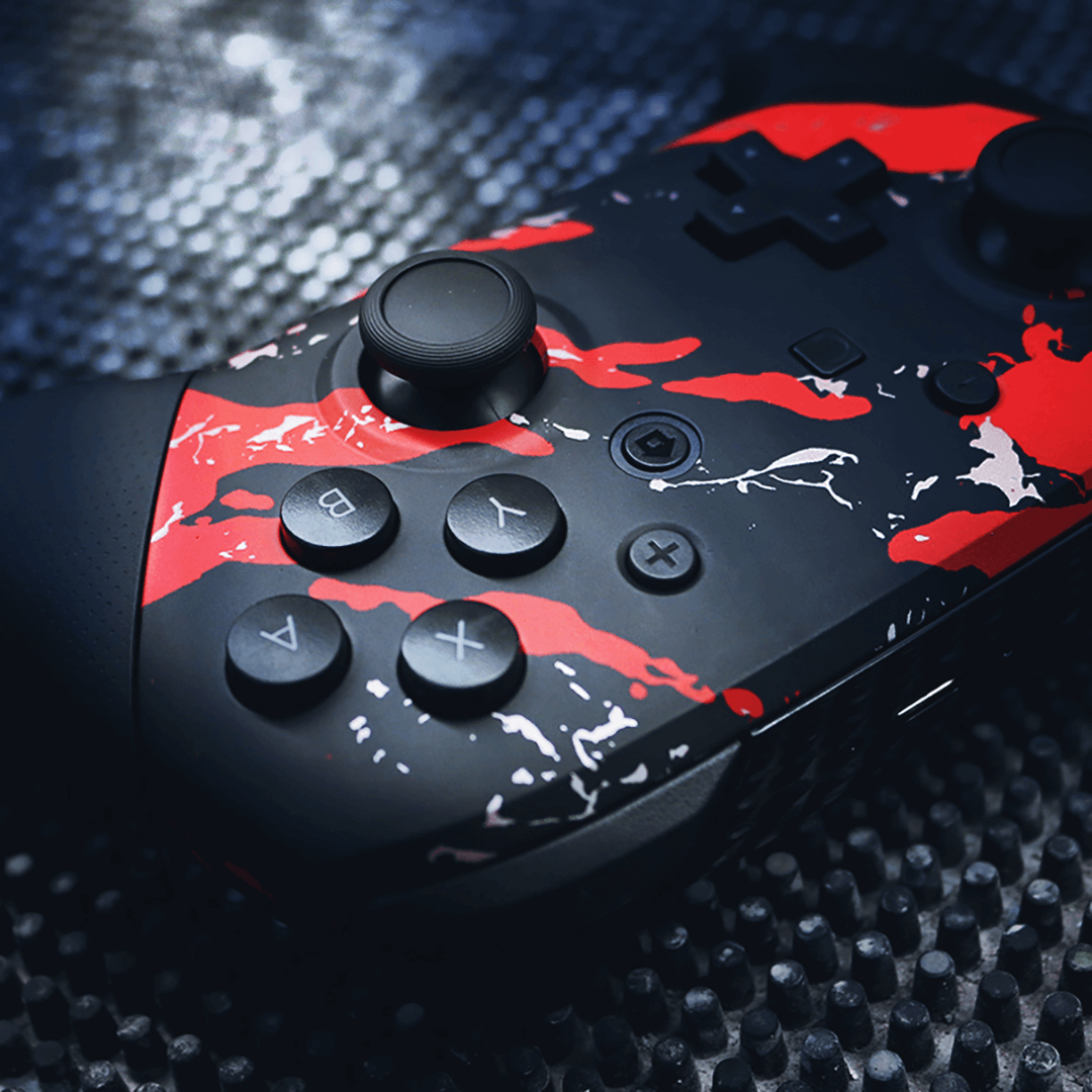 Red Splatter – PS5 – Custom Controller | Controller Chaos
