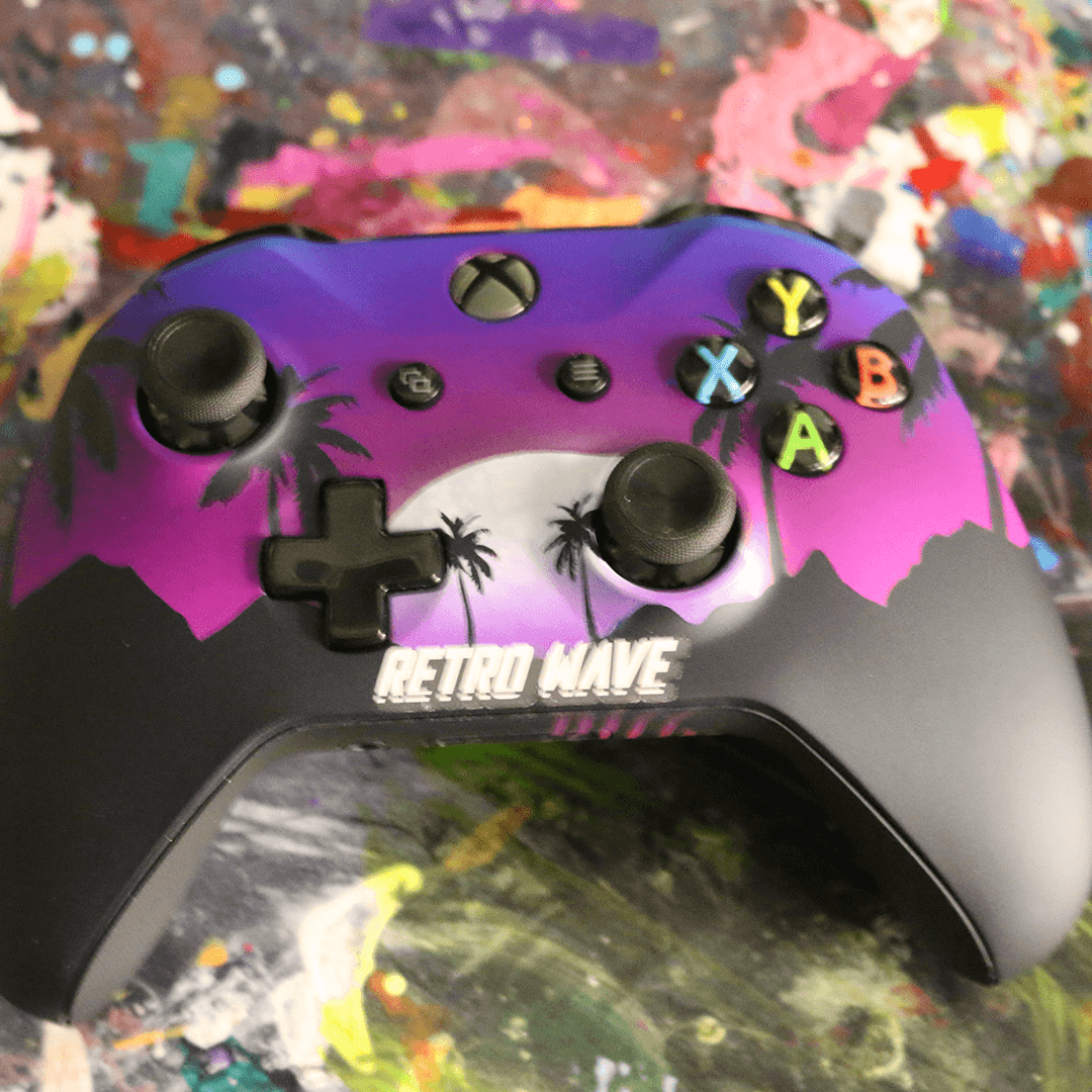Retrowave – Switch Joy-Con – Custom Controller | Controller Chaos