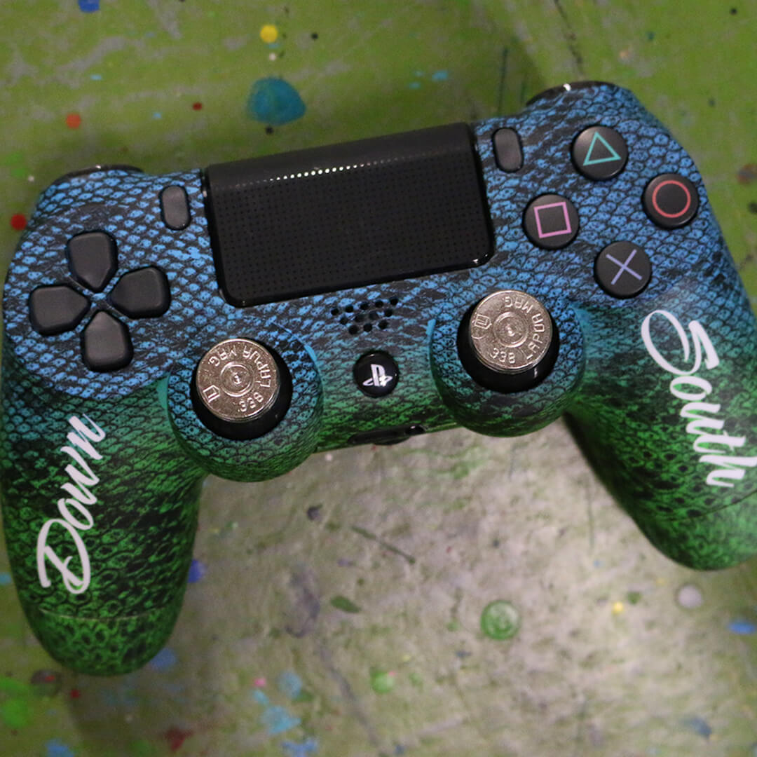 Snakeskin Fade – PS5 – Custom Controller | Controller Chaos